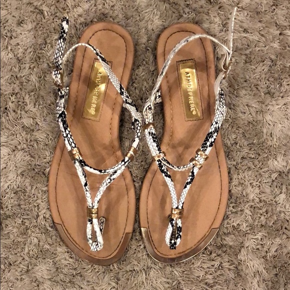 Atmosphere | Shoes | Atmosphere Snake Print Tstrap Thong Sandal | Poshmark